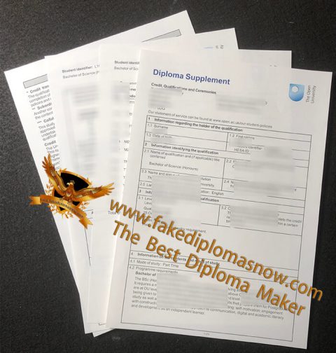 How to get a fake Open University degree and transcript online？