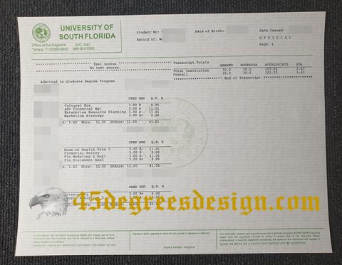 Order a fake USF transcript, buy fake degree in USA - Purchase Diploma ...