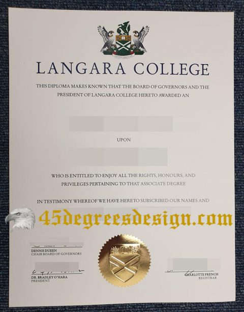 Copy a Langara College Fake Diploma. Fake Canada Degree Maker ...