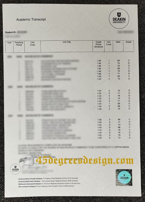 Where to buy fake Deakin University transcript? Buy fake degree - Purchase Diploma|Buy Fake ...