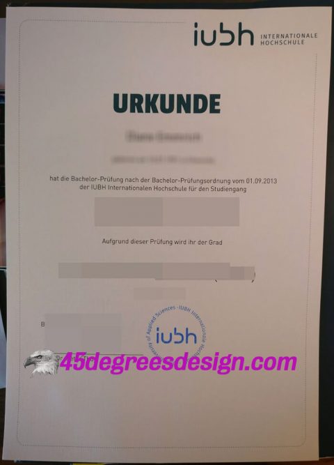 Where can I Order replacement IUBH Internationale Hochschule Urkunde ...