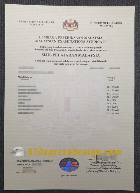 How long to get a fake SPM certificate? Buy certificate