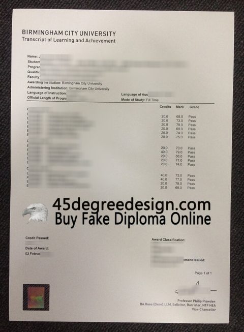 Transcript makers UK, Buy false Birmingham City University transcript