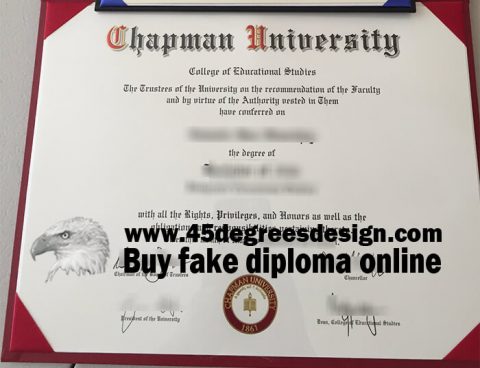 Copy Chapman University Fake Diploma online