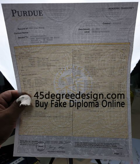 How to get a fake Transcript of Purdue University with watermarks?