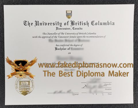 Purchase a Realistic University of British Columbia degree