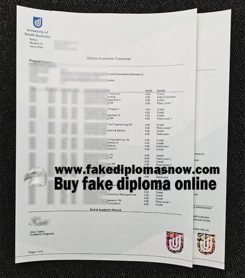 How to get a University of South Australia Fake transcript?