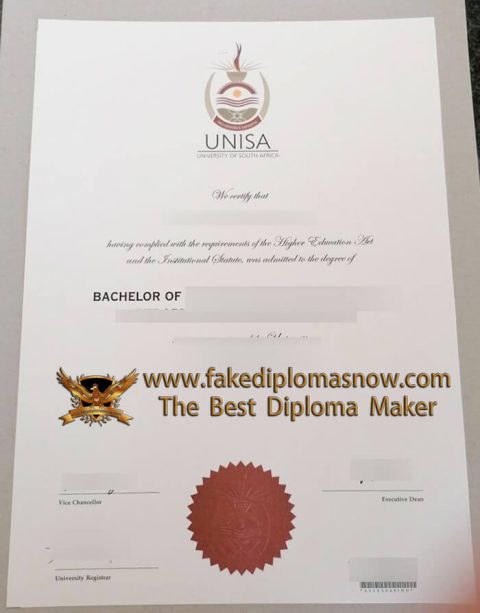 How long to buy a fake University of South Africa (UNISA) diploma?