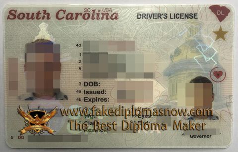 Scannable South Carolina driver's license for sale