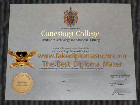 Purchase a realistic Conestoga College diploma in Canada