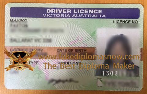 Purchase a realistic Australian Victorian driver's license online