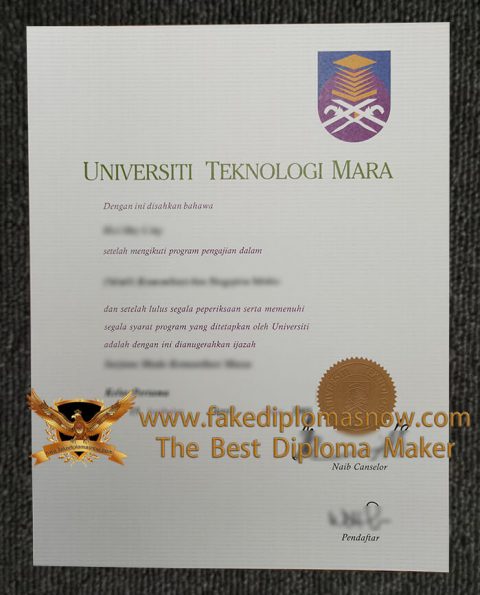 Fake UiTM diploma, buy a Universiti Teknologi MARA degree in Malaysia