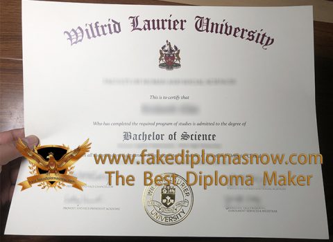 The original WLU diploma, buy a fake Wilfrid Laurier University degree