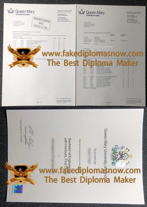 How to 100% copy Queen Mary University of London transcript, Buy QMUL degree - Purchase Diploma ...