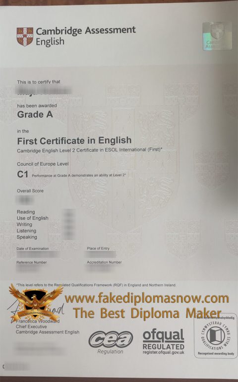 Cambridge Assessment English First Certificate in English Cambridge Assessment English First Certificate in English