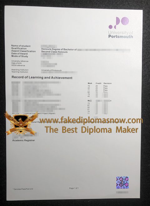 Is It Hard To Duplicate A University of Portsmouth Transcript