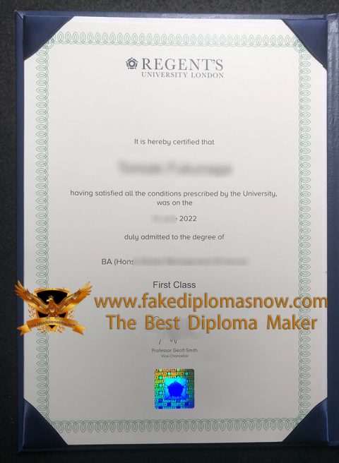 Obtaining Regent's University London degree and transcript