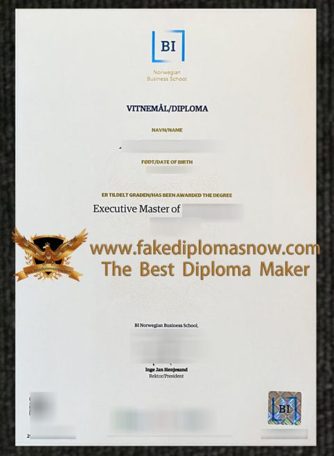 How to order a BI Norwegian Business School diploma?
