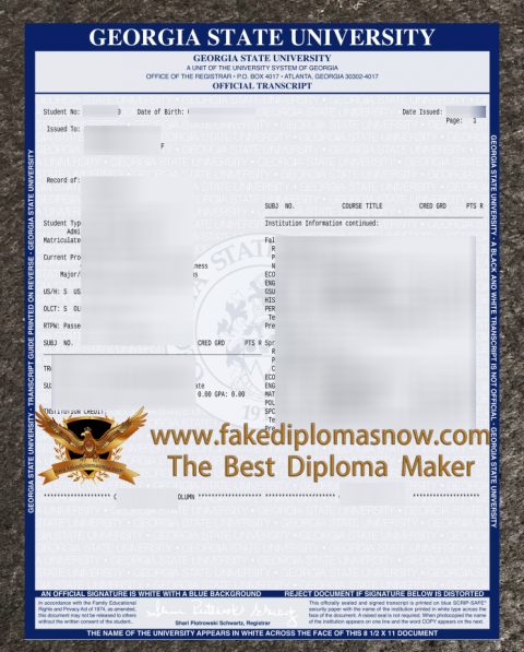 How to copy Georgia State transcript in 2023