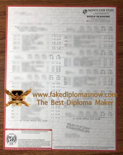 How to get a Montclair State University diploma with transcript?