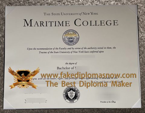 How to 100% copy SUNY Maritime College diploma in the USA?