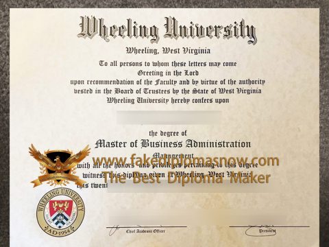 Order a WU diploma, Get a Wheeling University degree