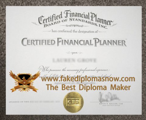 Buy CFP Certificate, Order a Certified Financial Planner Certification