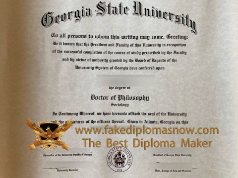 Buy a GSU diploma in 2023, Order a Fake Georgia State University Degree