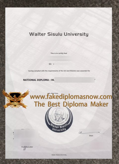 Order a WSU diploma, Buy a Walter Sisulu University degree