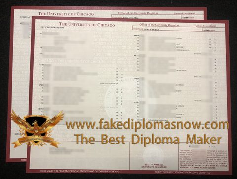 Order a University of Chicago diploma and transcript