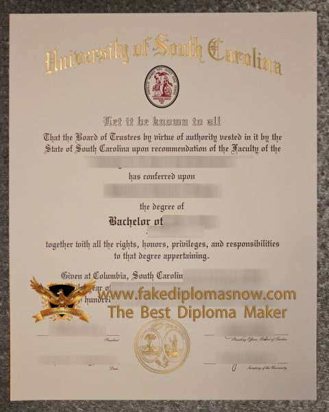 Buy a University of South Carolina diploma, Order a USC degree