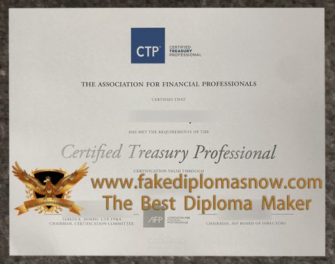 Surprising way to get a Certified Treasury Professional certificate