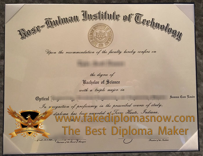 How to order a Rose–Hulman Institute of Technology (RHIT) diploma?