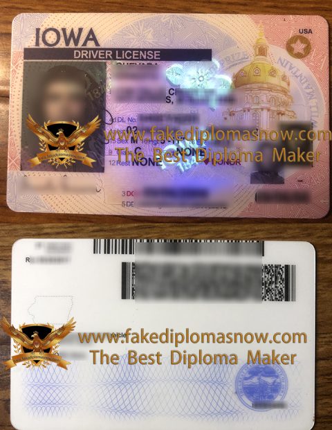 Get an IOWA ID, Scannable IOWA driver’s license