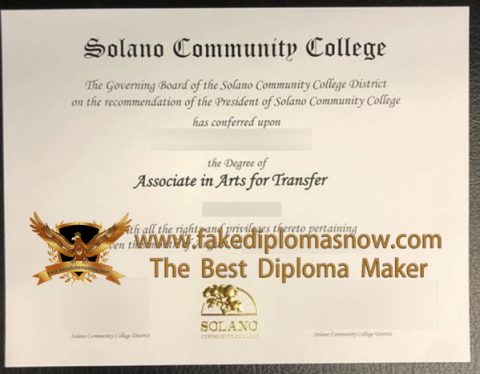 How to order a Solano Community College degree?