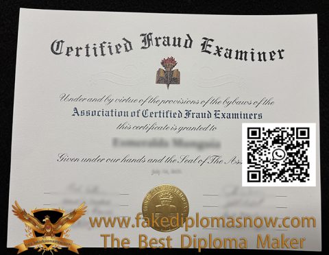 Purchase a Certified Fraud Examiner (CFE) certificate online