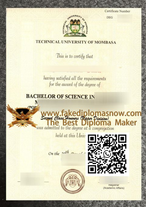 How much to buy a Technical University of Mombasa degree?