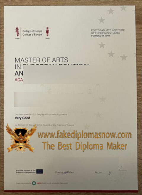How to get a College of Europe diploma online?